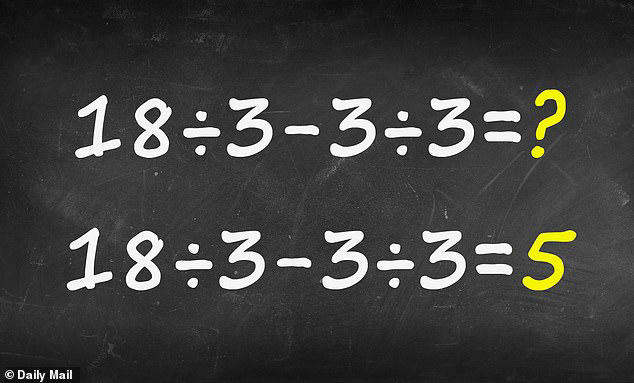 It's an easy-looking grade school equation but can you remember the ...