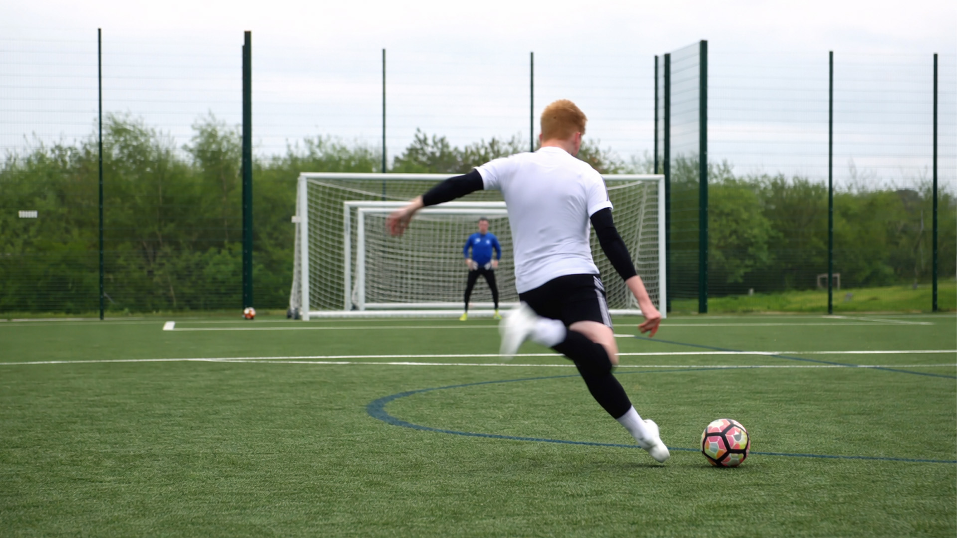 Shoot practice to improve your accuracy in football