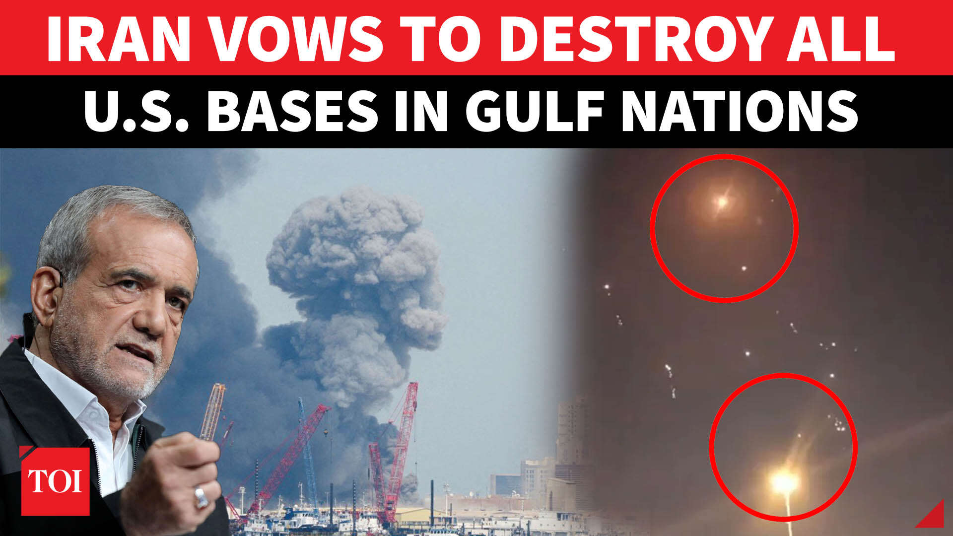 Iran President Pezeshkian vows to 'destroy all bases of enemies' in ...