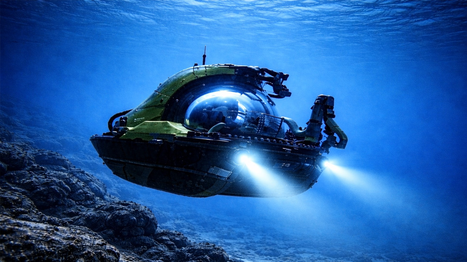 We took a submarine 500m deep