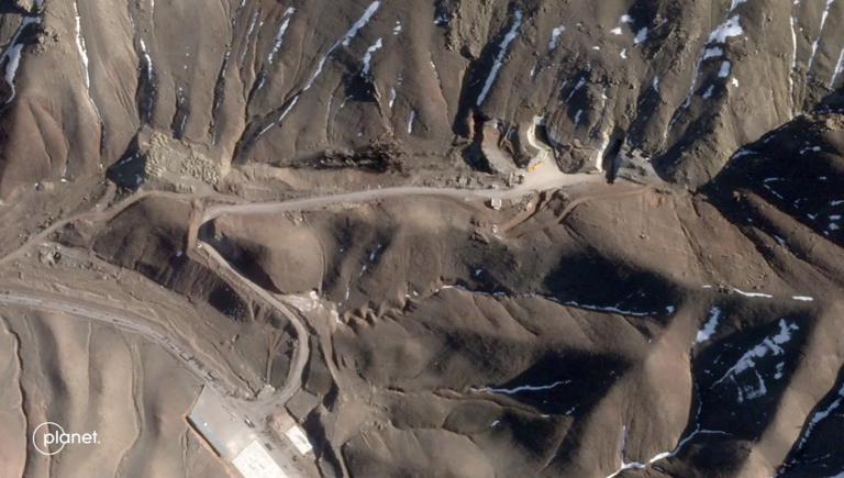 Satellite images show collapsed tunnels, aftermath of Iran strike