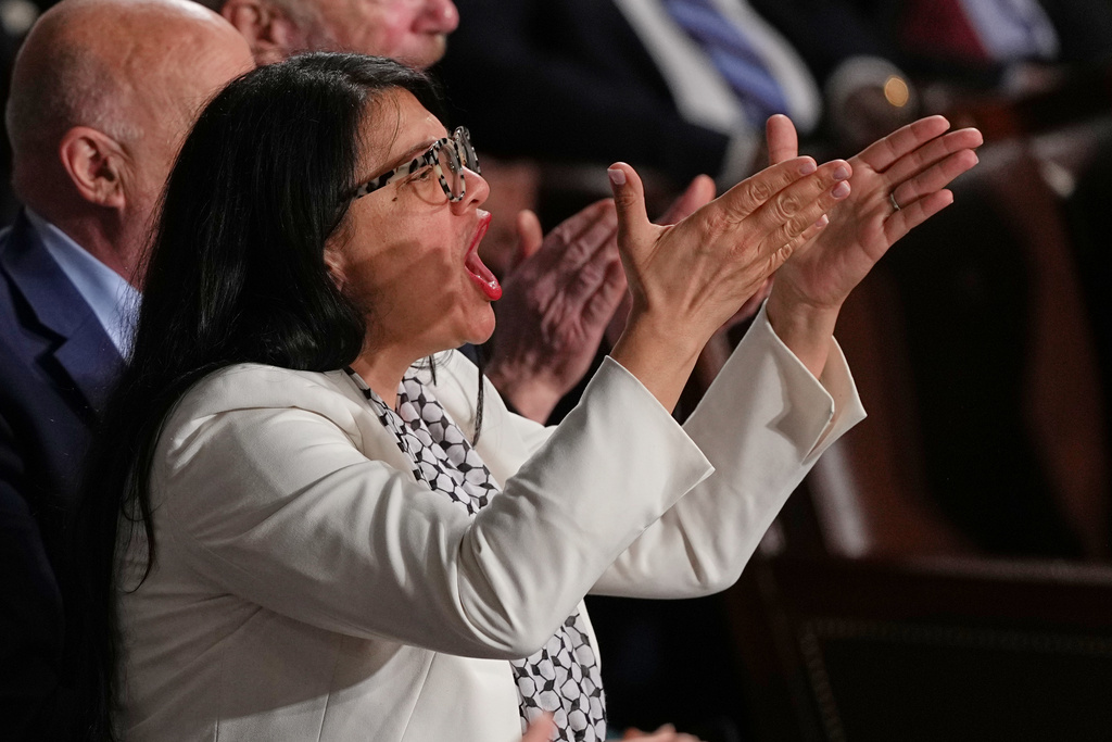 Rashida Tlaib draws heat for seemingly referring to the US as 'they' in ...