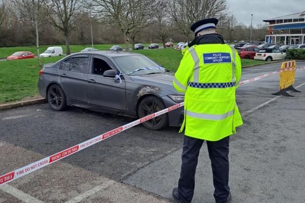Police cordon off 'treacherous' retail car park after safety fears raised