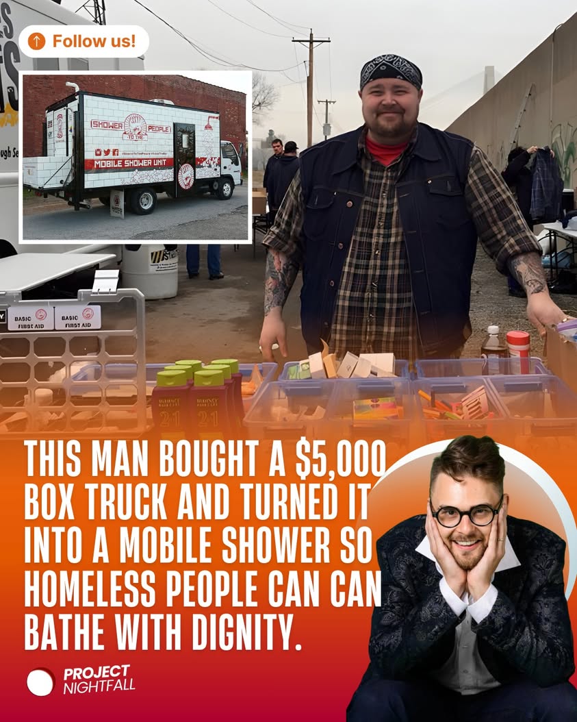 He turned rust into redemption: Mobile showers restore human dignity