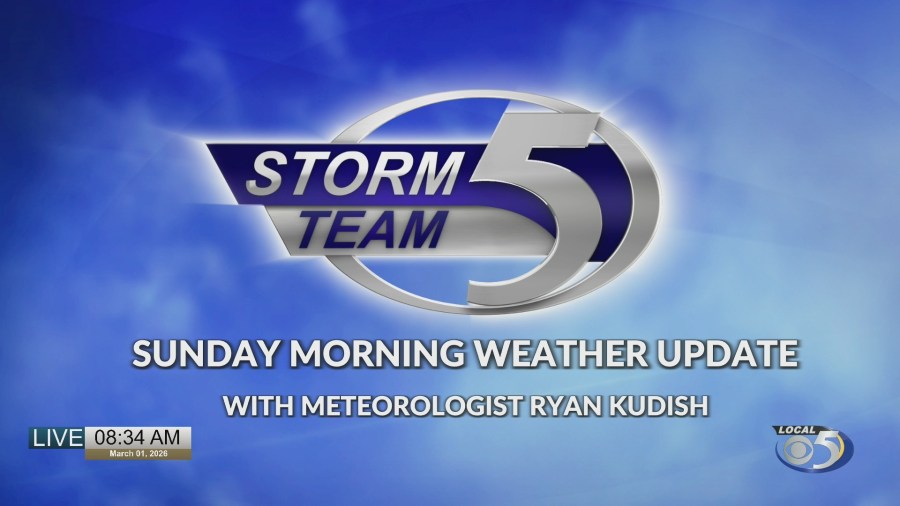 Few showers south this morning, breezy and warm northeast Wisconsin Sunday