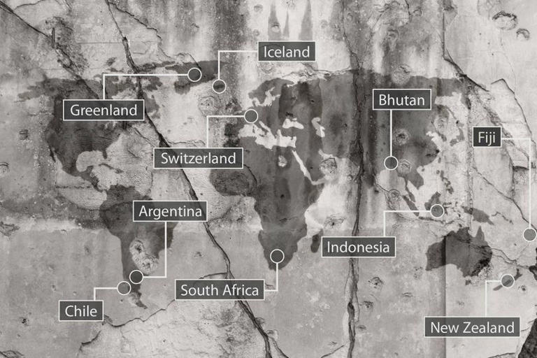 Chilling map reveals 12 safest countries to flee to if nuclear WW3 ...