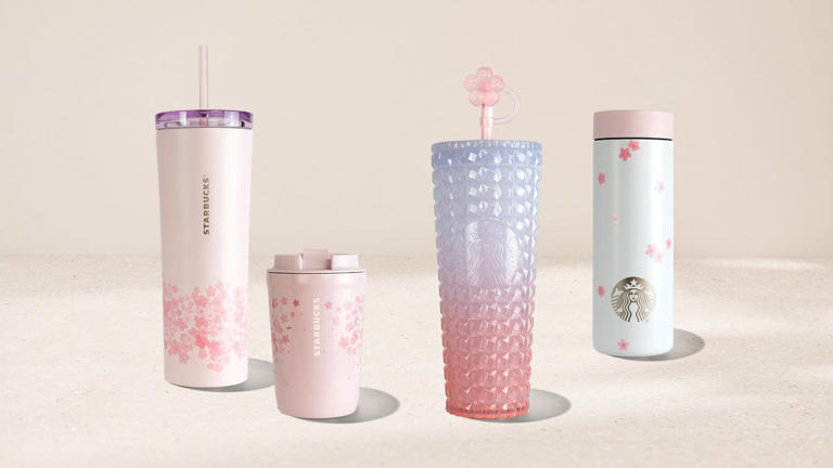 Starbucks is dropping new matcha & cherry blossom merch—here's a sneak peek