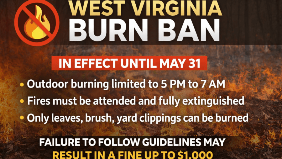 West Virginia spring fire season begins; burn restrictions in place
