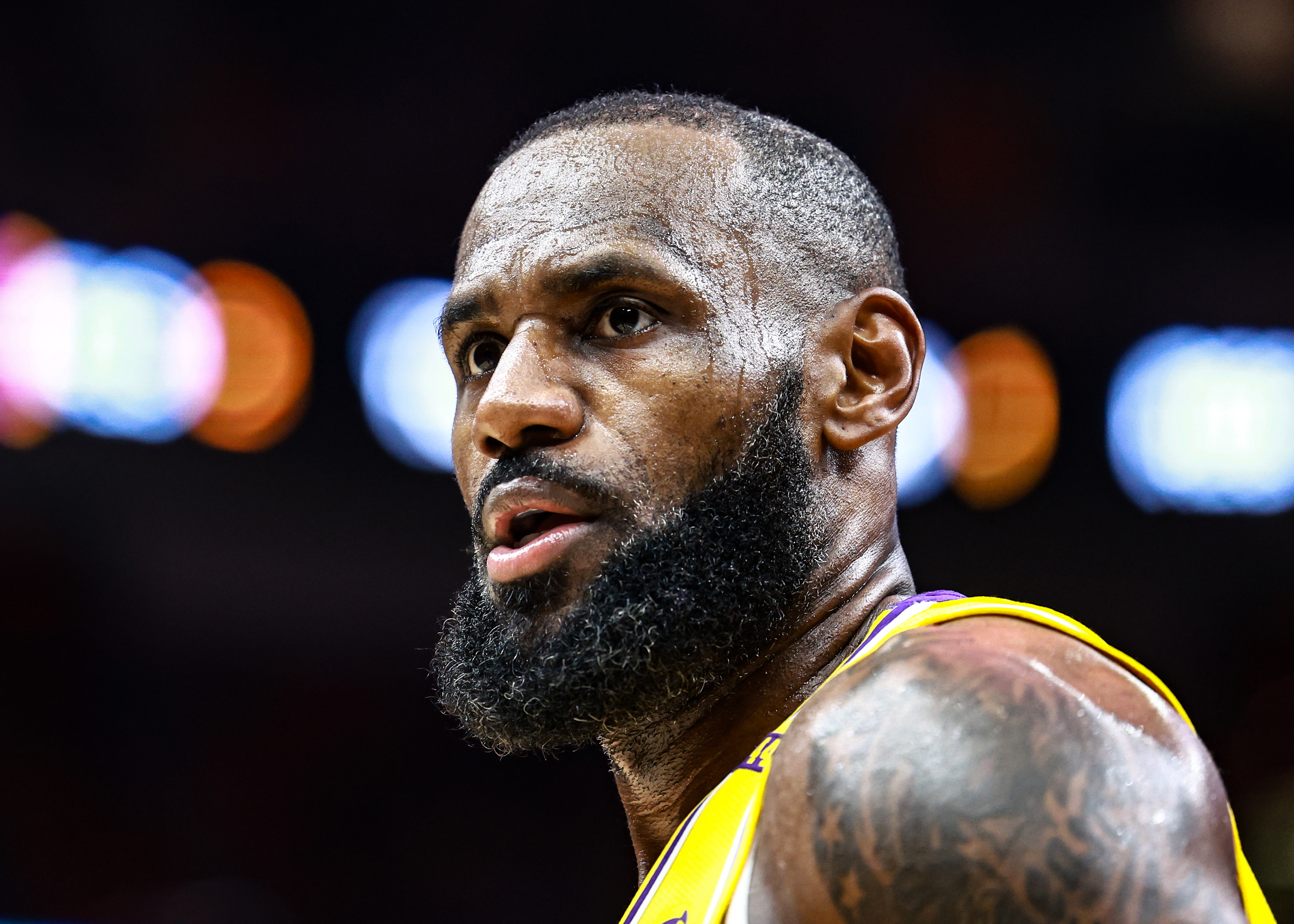 NBA star LeBron James made history in Lakers-Rockets game