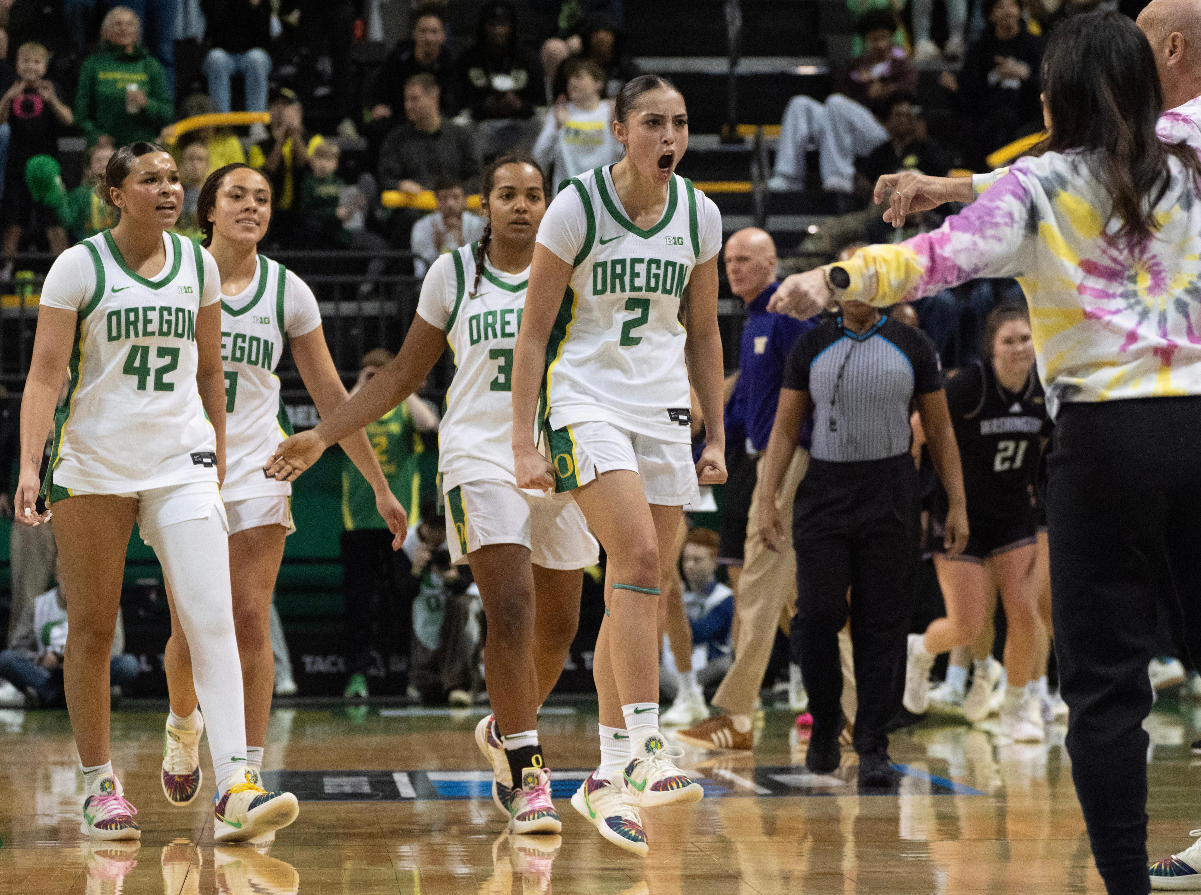 Which Oregon Ducks made the All-Big Ten teams for women's basketball?
