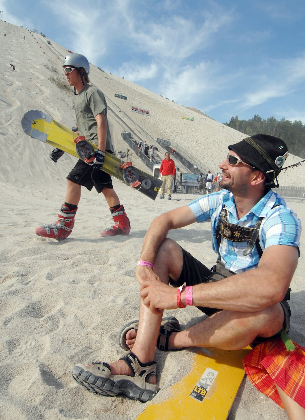 Skiing in summer! It’s possible on this massive sand dune
