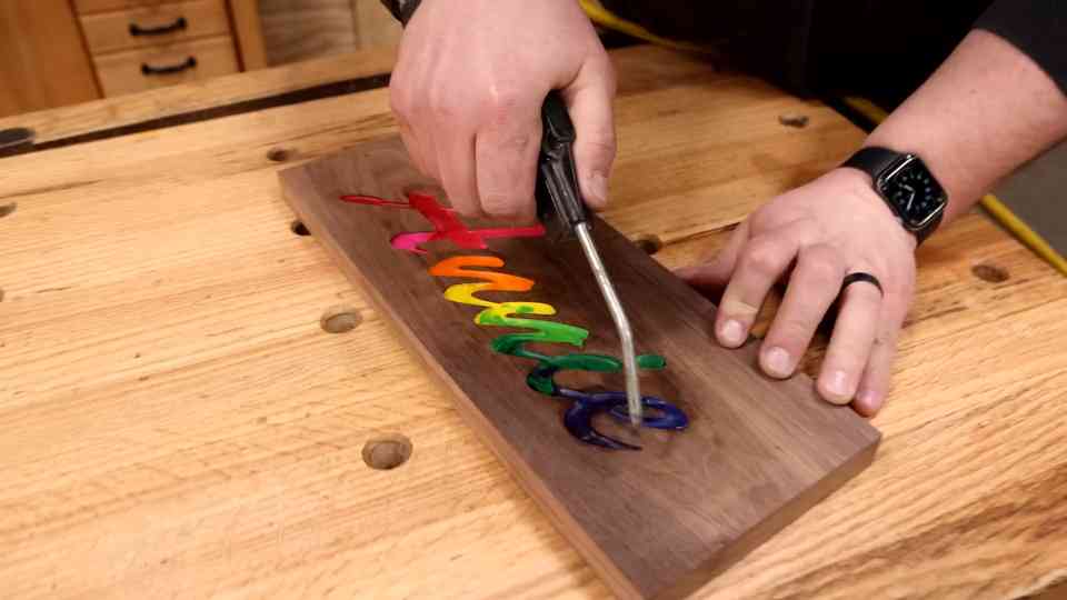 20 million views... so I melted crayons into walnut