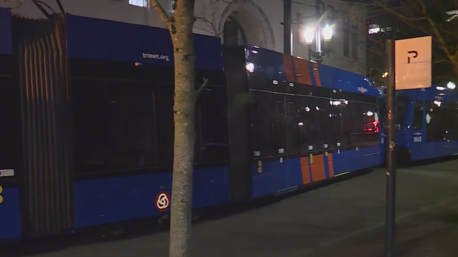 MAX train derailed in downtown Portland after crash involving car