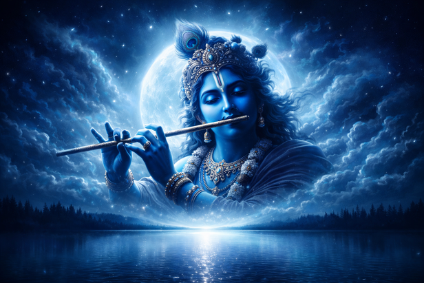 Why does Krishna smile even during war?