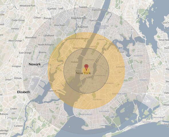 Devastating map shows impact if New York was hit by nuke as WW3 fears spike