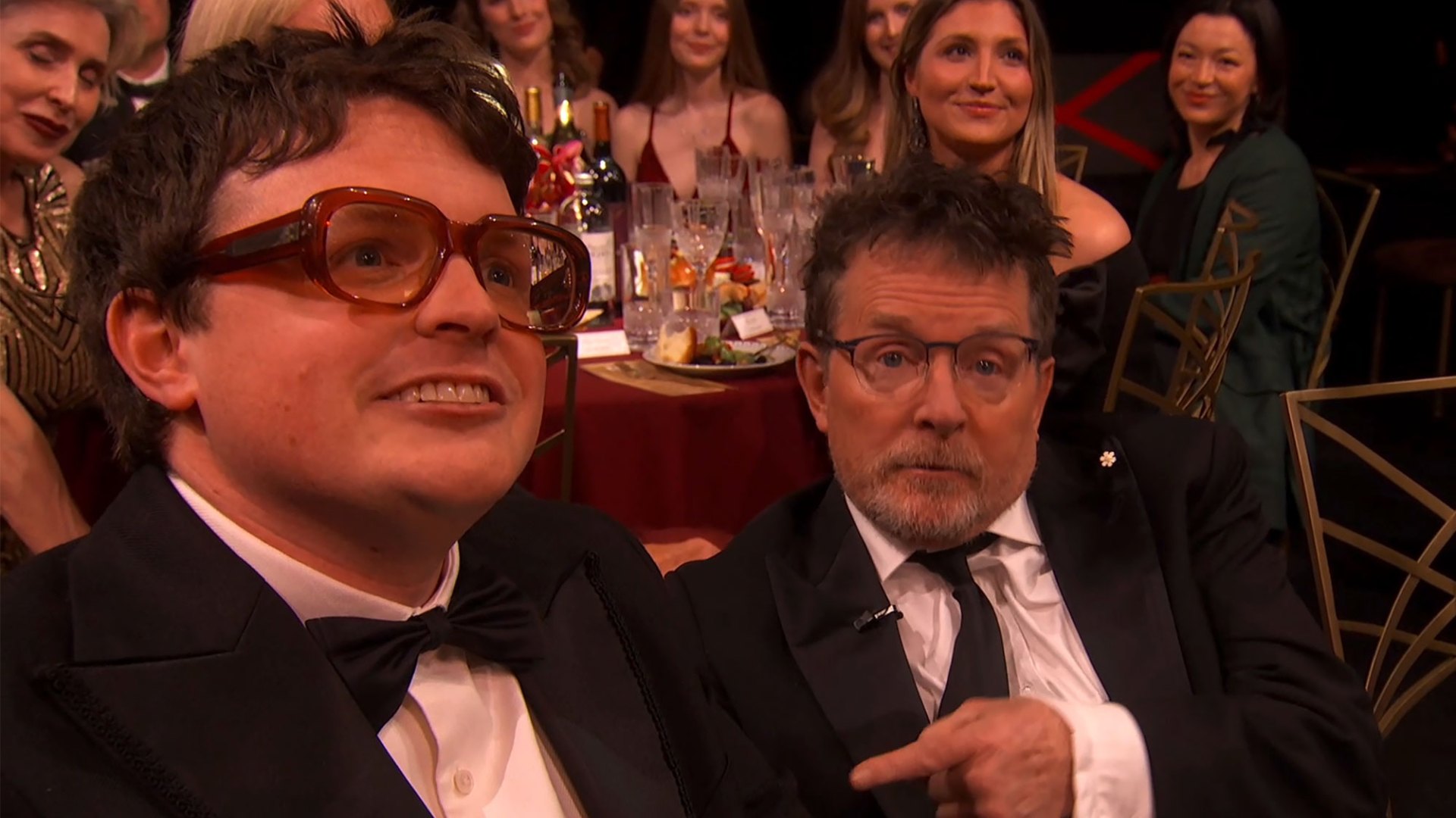 Michael J Fox makes surprise cameo at actor awards with look-alike son