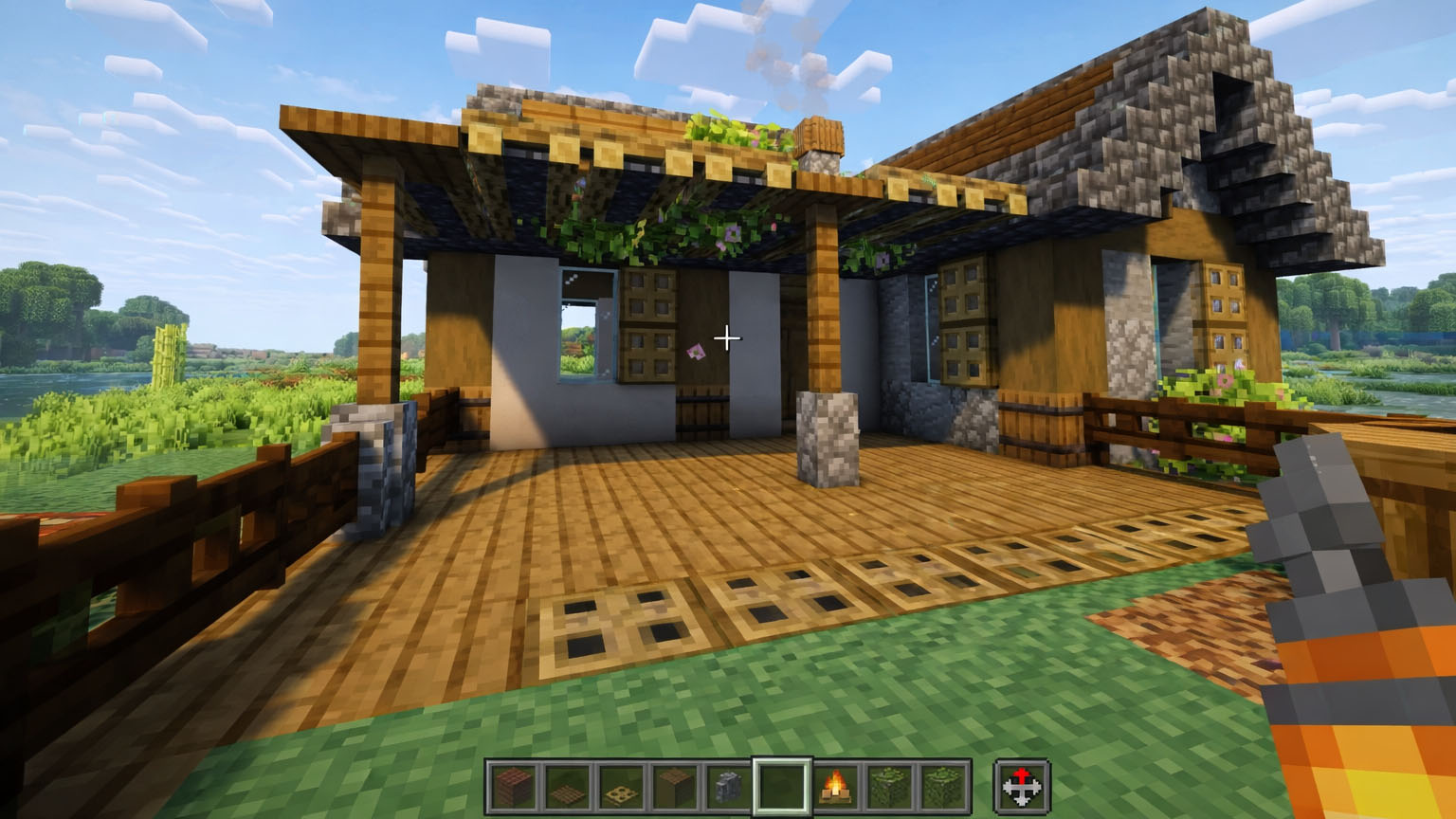 Take a look at this lakeside survival build