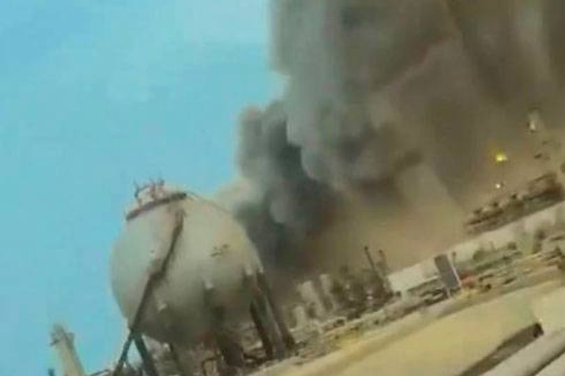 Ras Tanura Aramco oil refinery ablaze 'after Iranian drone strike' in ...