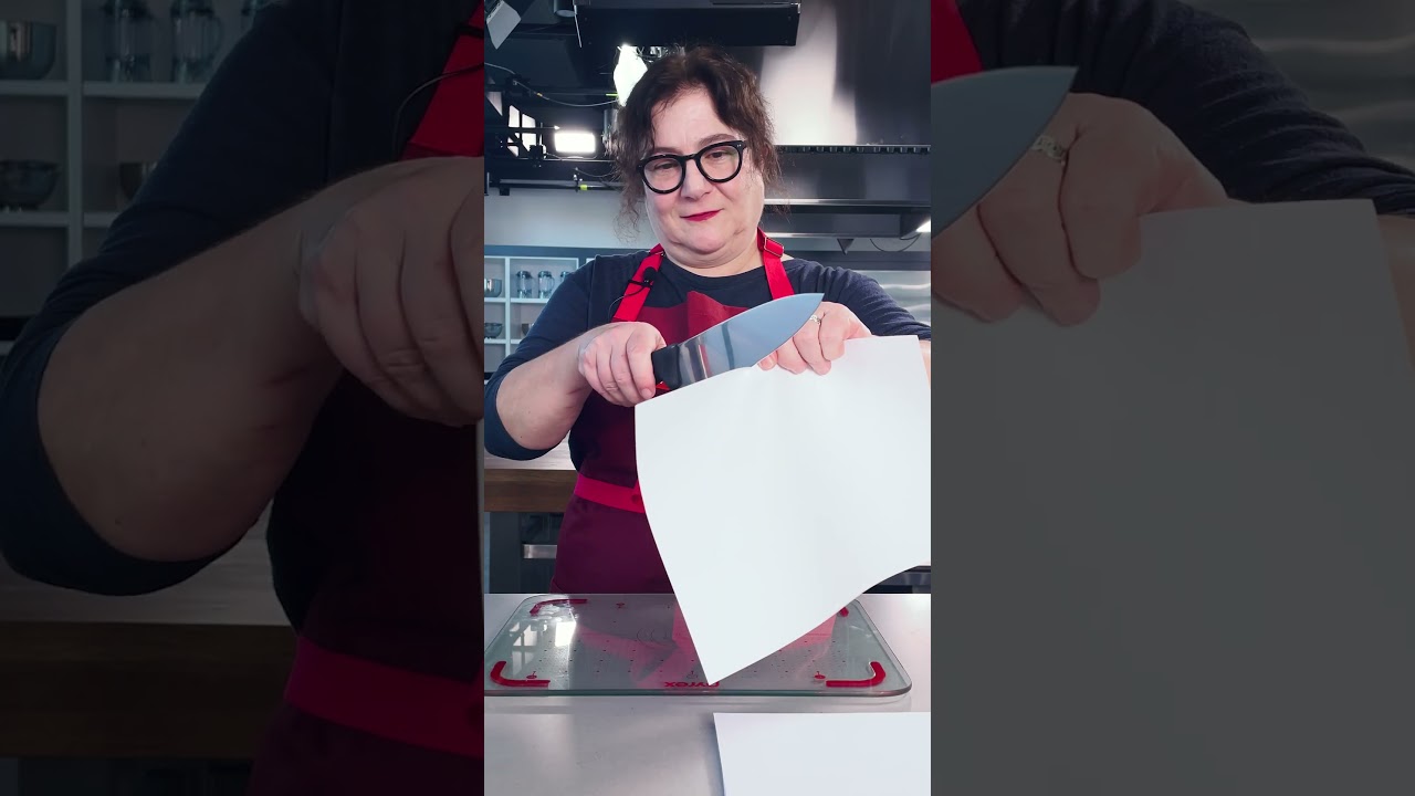 Never use a glass cutting board