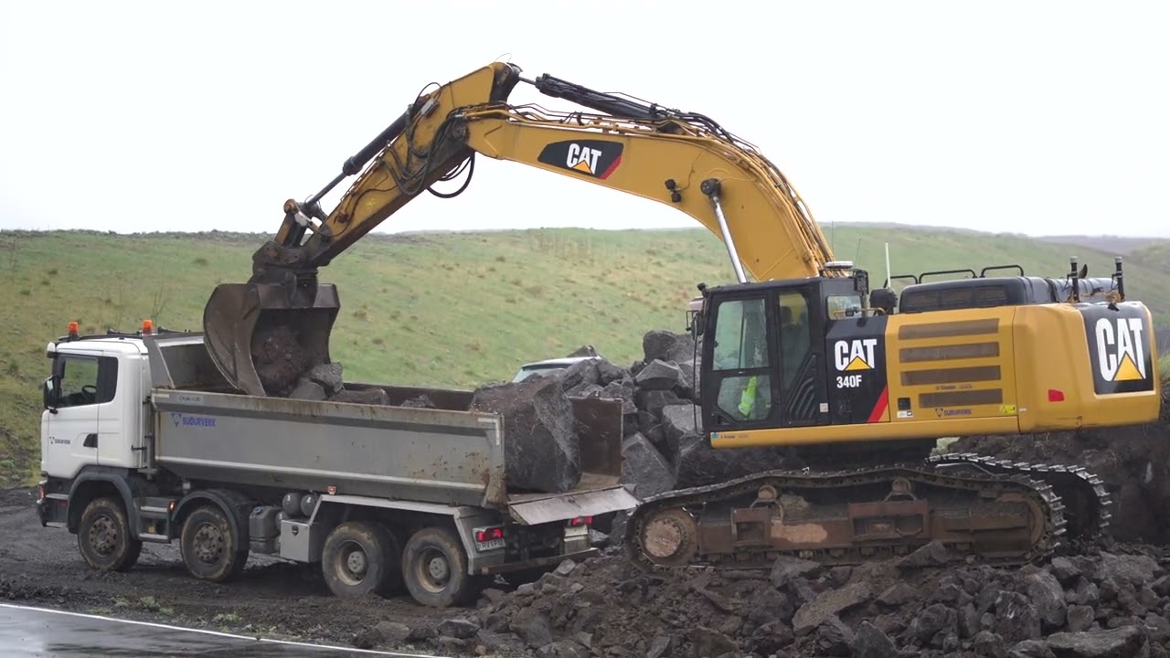 Watch these huge boulders get moved