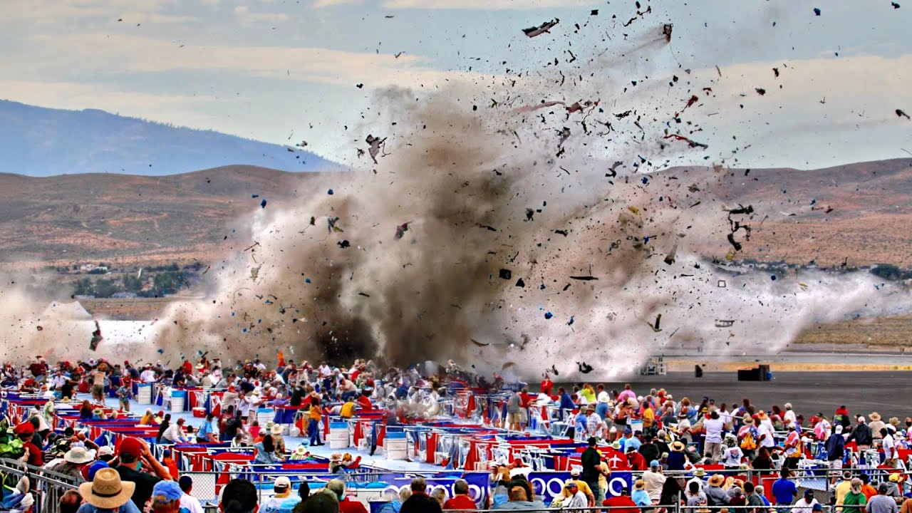 500 mph crash into the crowd