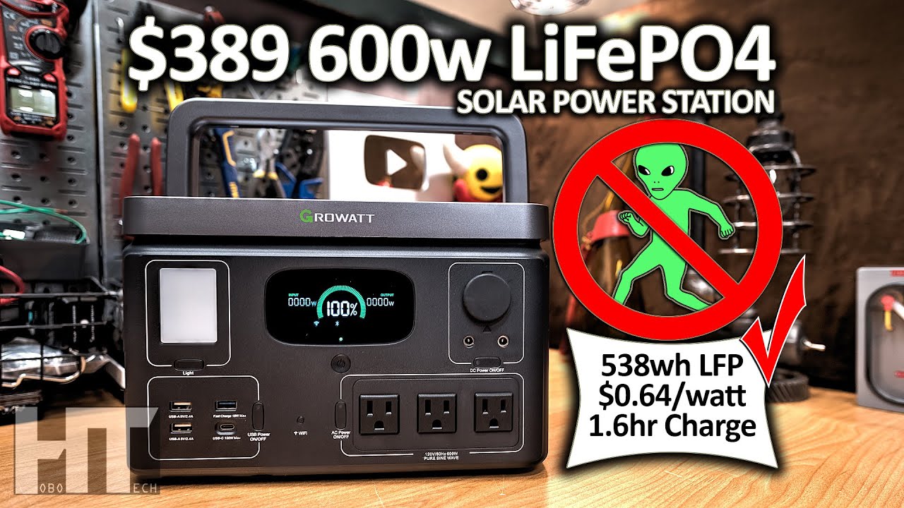 Growatt Vita 550 | 600W LiFePO4 power station solar generator review