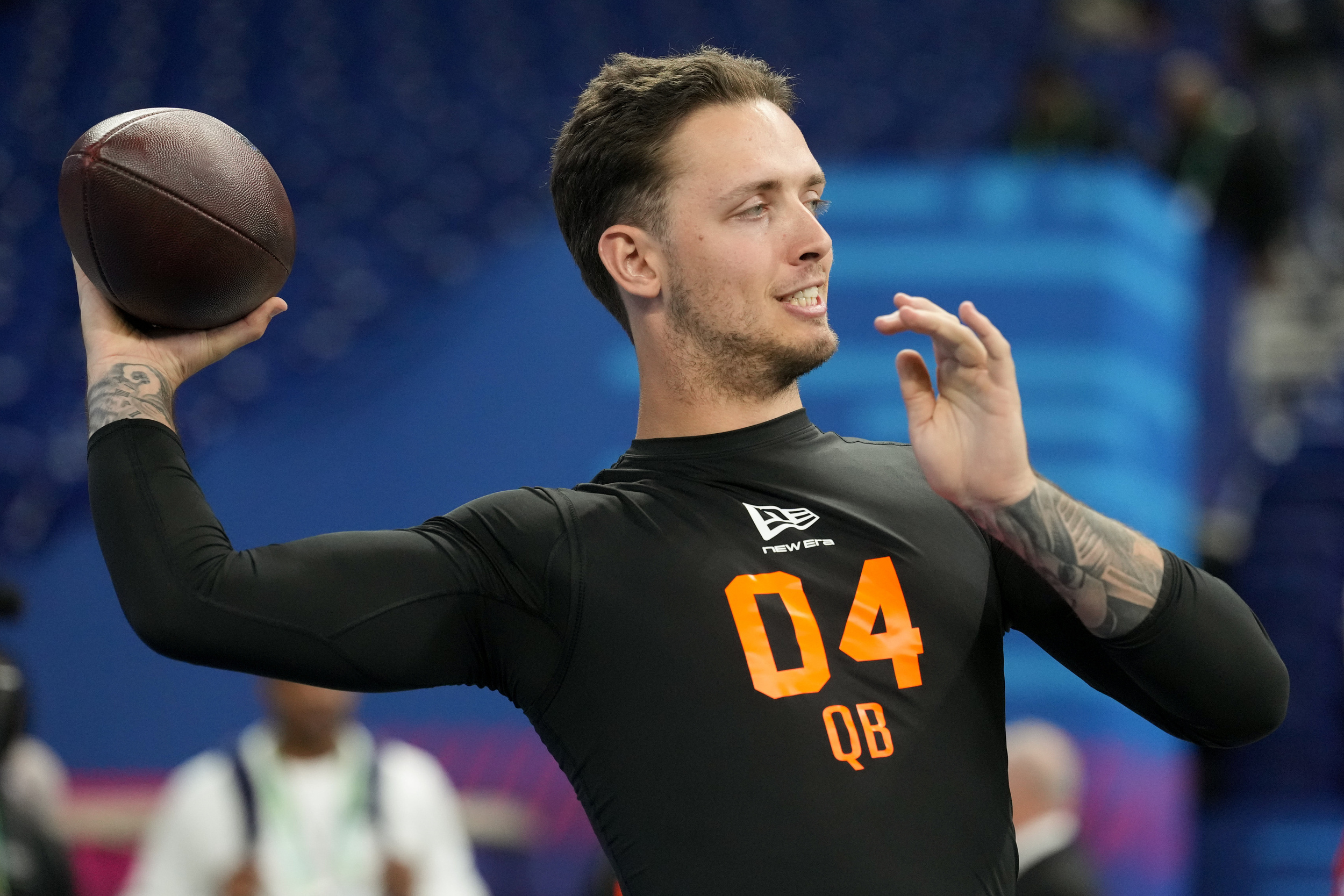 Carson Beck got relentlessly booed at the NFL combine