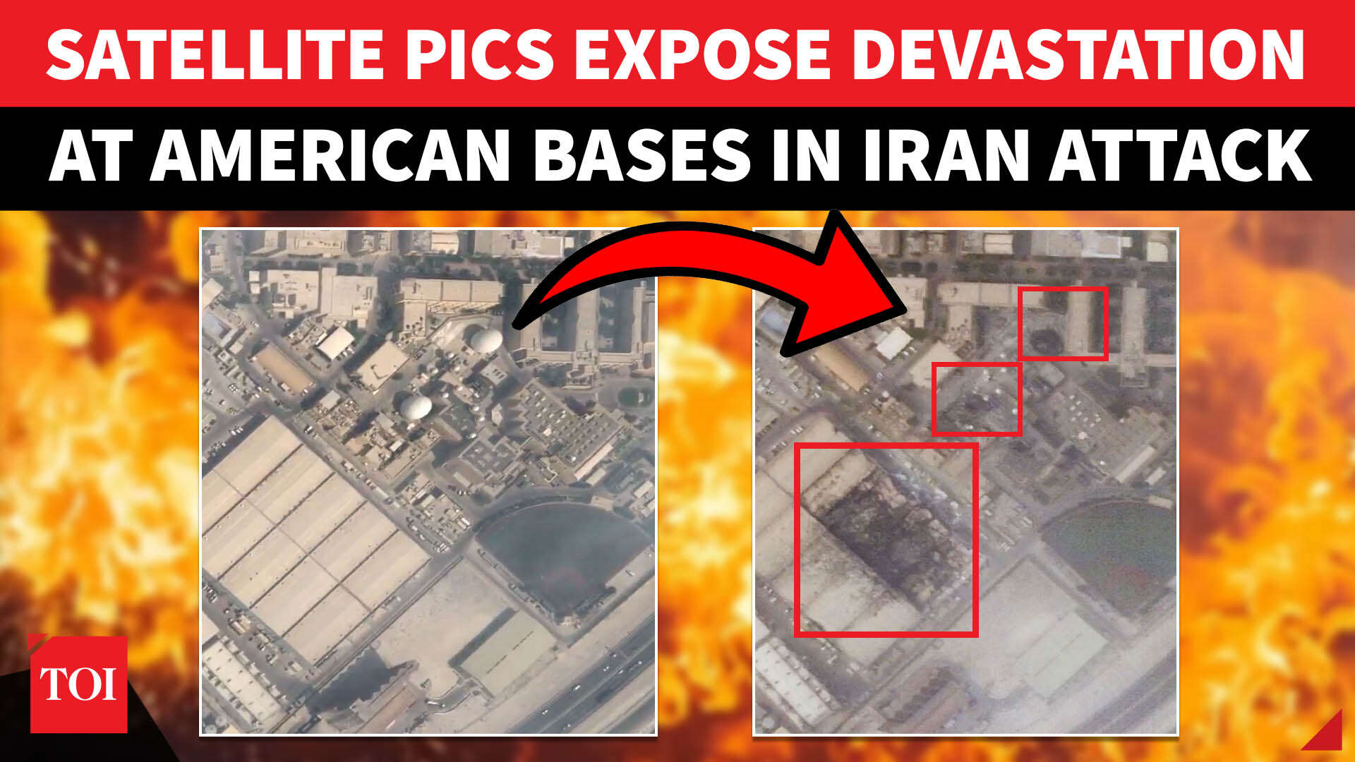 Satellite images expose devastating Iranian strikes on US military ...