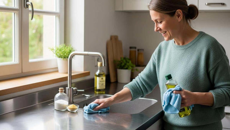 Stainless steel sink lost its shine: This simple homemade method ...