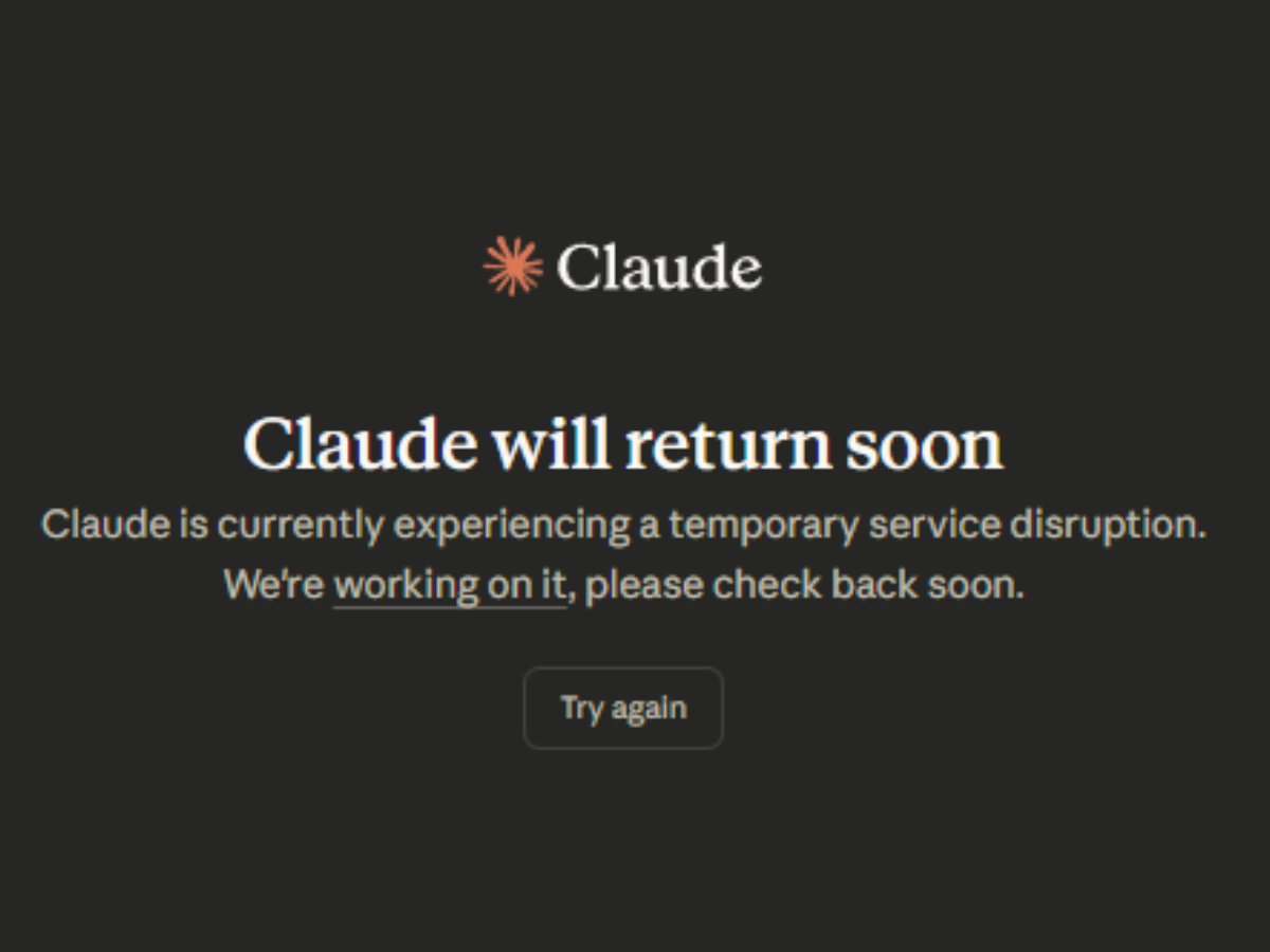Claude down and when will it be back up? Users and Downdetector report ...
