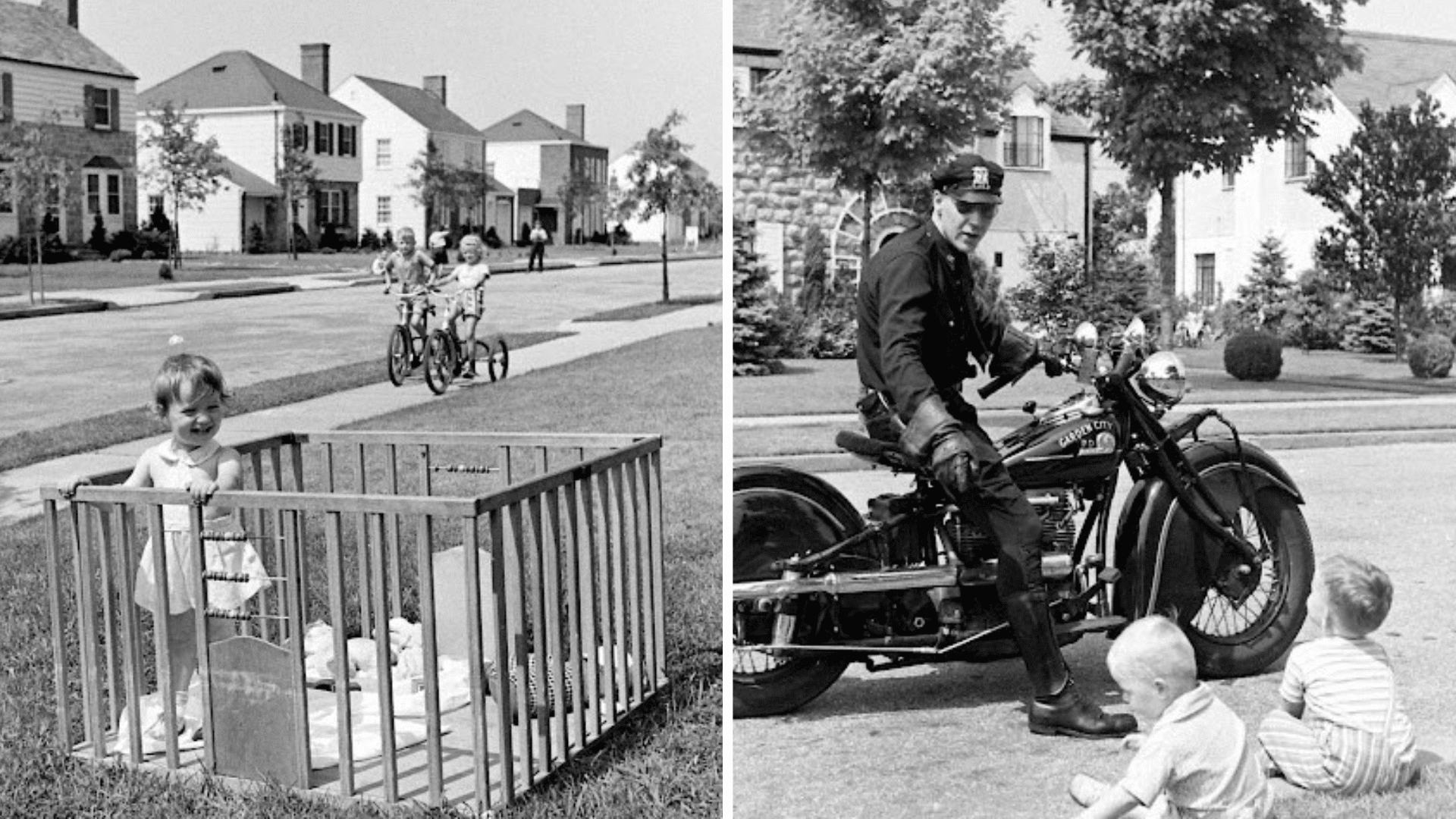 Photos of 1940s life in New York suburbia