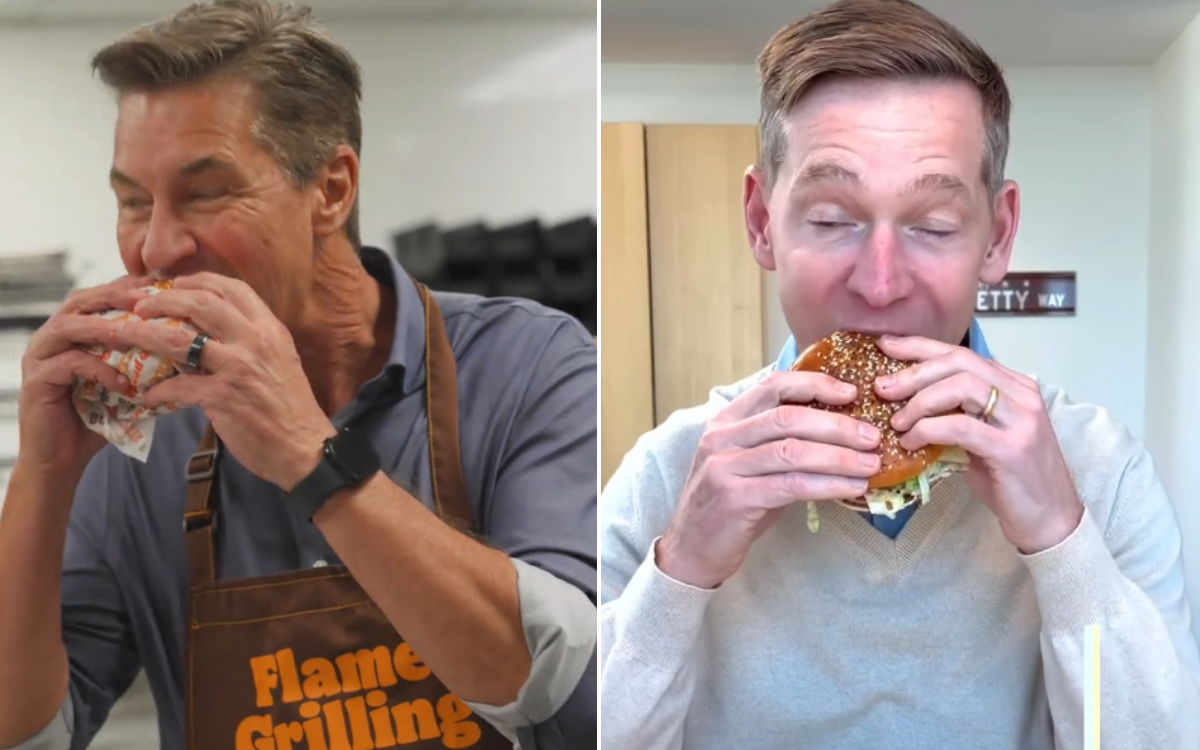 People compare how Burger King boss eats after McDonald's video goes viral