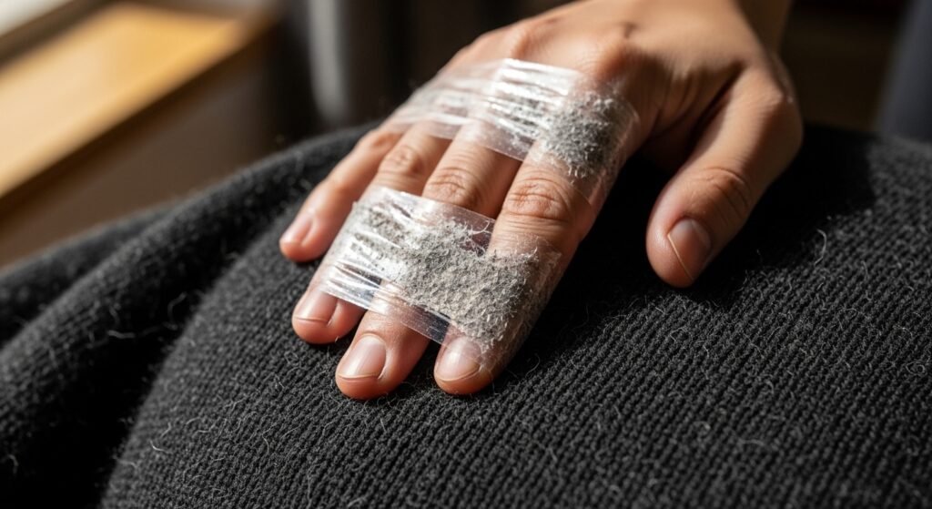 Household items that easily remove lint from clothes