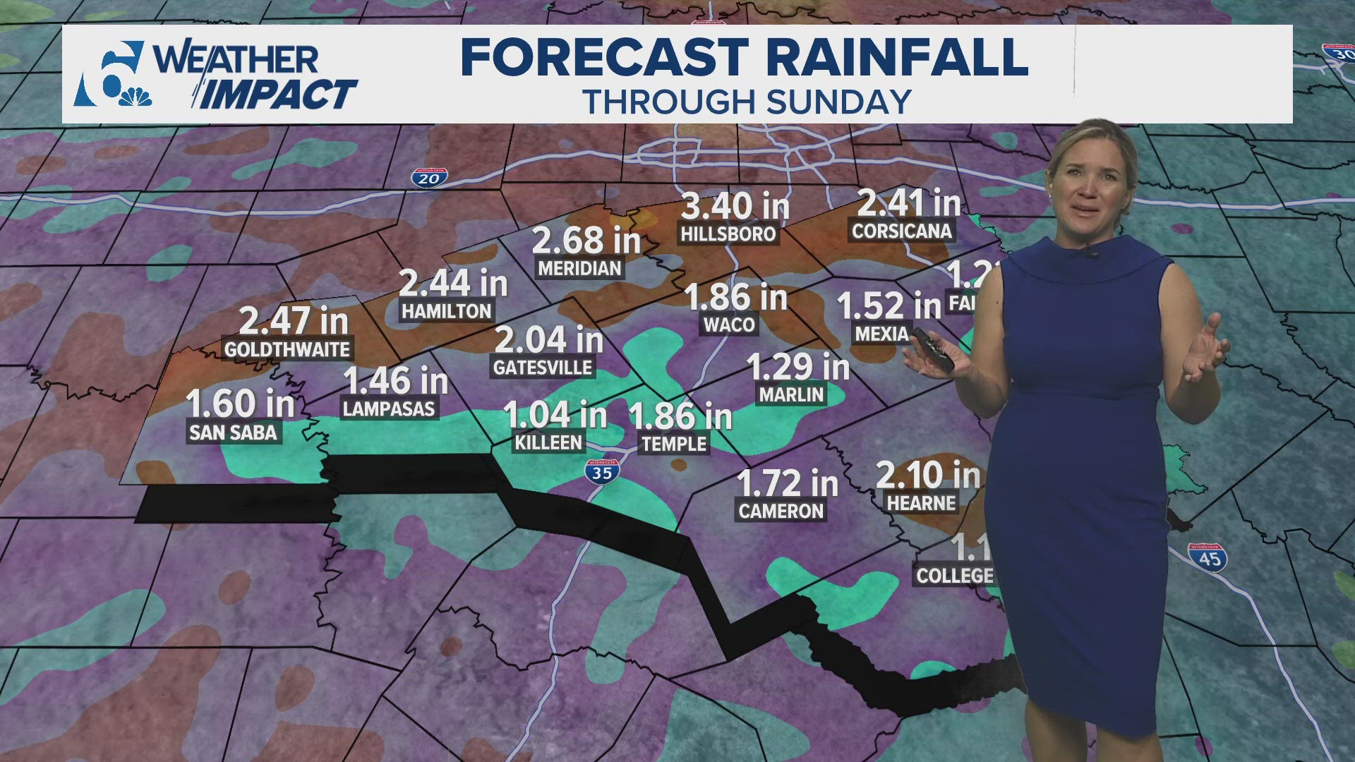 Rainfall expected later this week and into the weekend | Central Texas ...