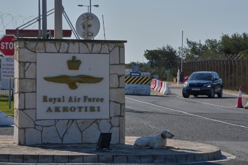 Britain says it's not at war after a drone strikes its Akrotiri base in ...
