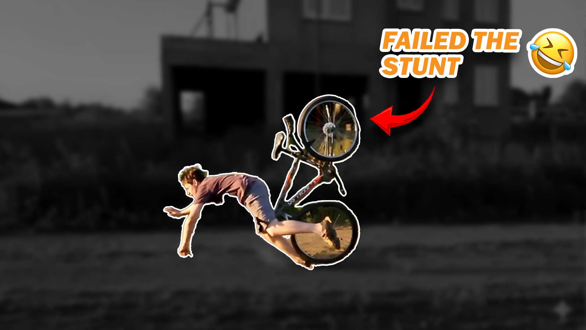Funny moment when a stunt goes wrong