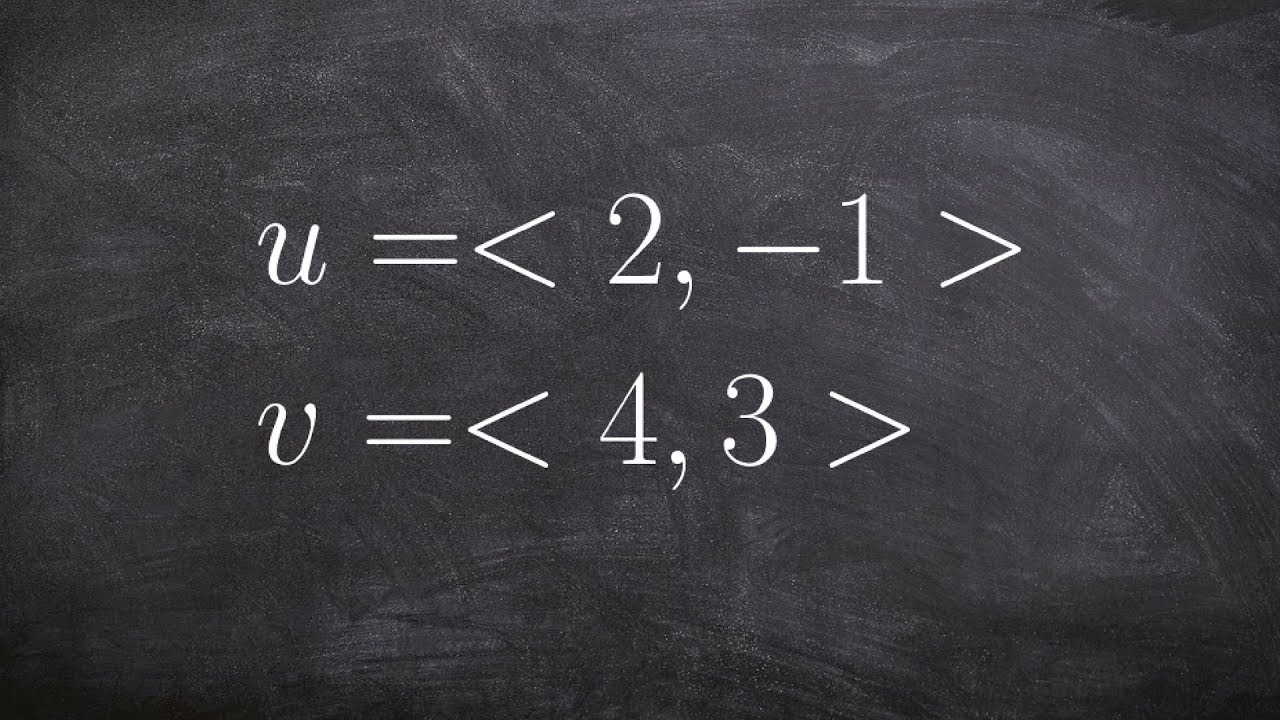 Determining the resultant vector from adding two vectors