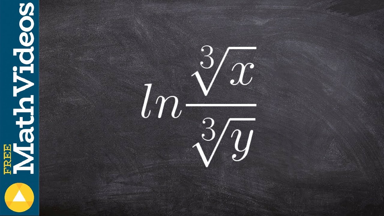 Exapanding a logarithmic expression using the rules of logarithms