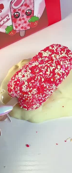 DIY strawberry shortcake slime kit ASMR unboxing