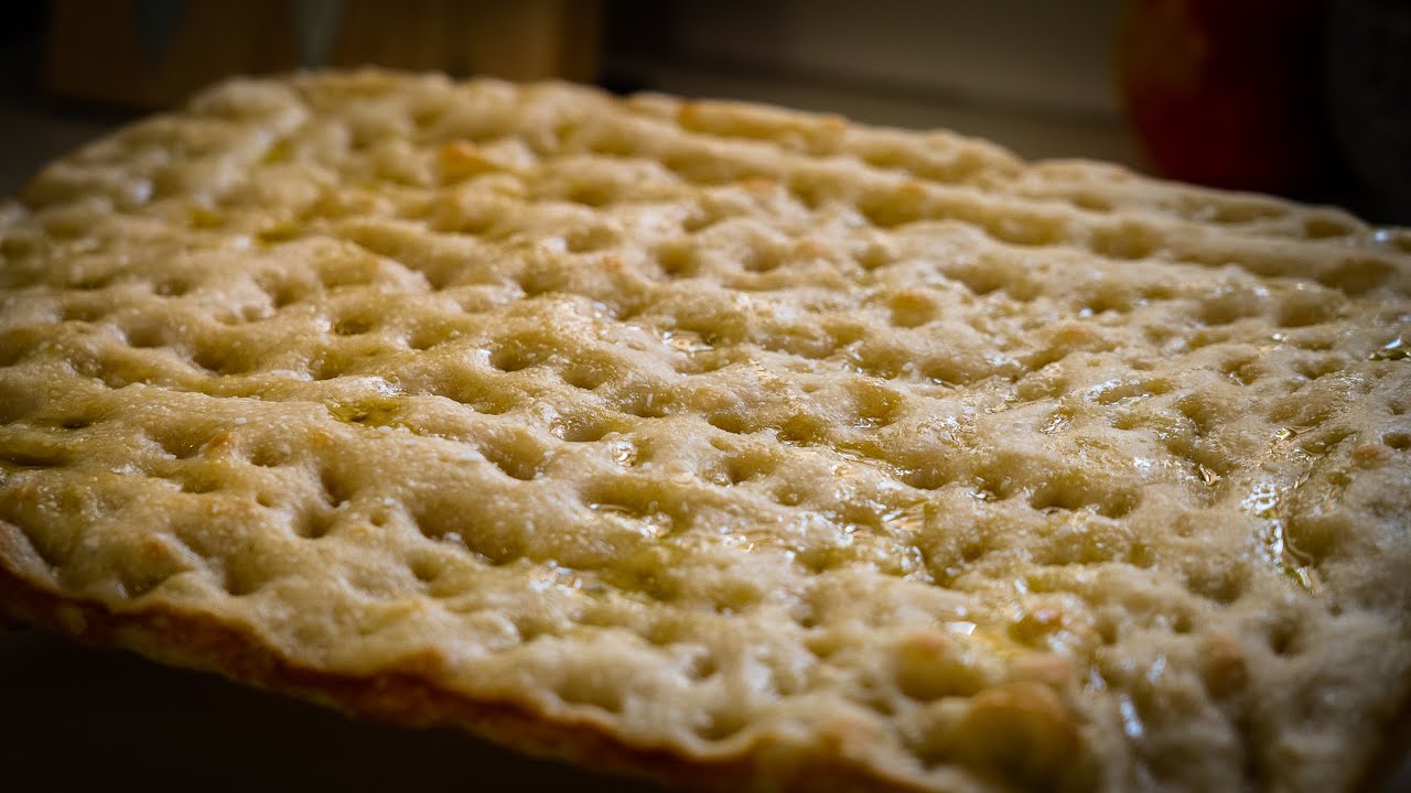 Genoa-style focaccia recipe for soft and crispy Italian breakfast bread