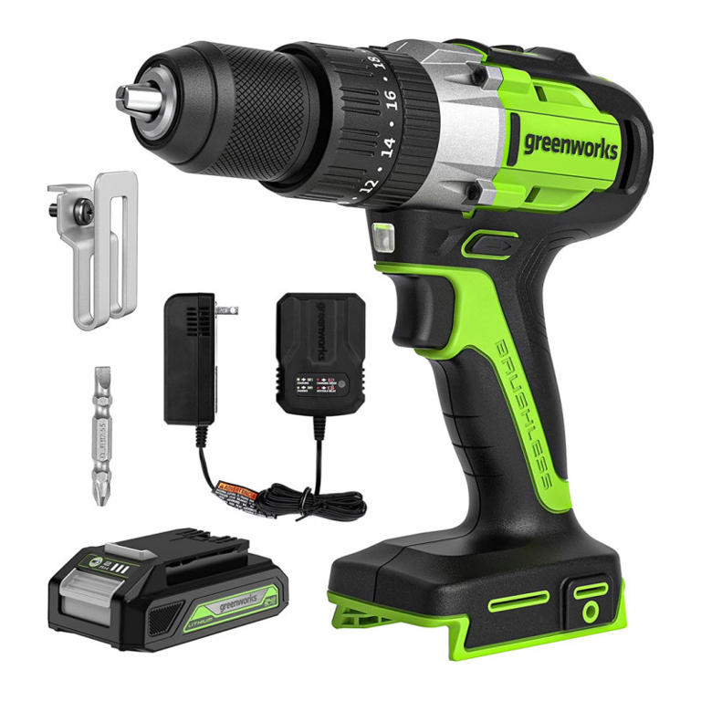 Greenworks' 24V cordless hammer drill kit is over $50 off at Walmart