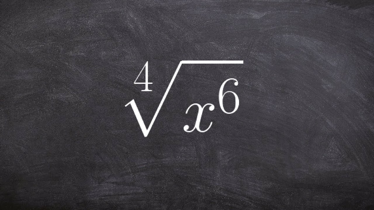 Simplifying a variable expression by taking the 4th root of x to the ...