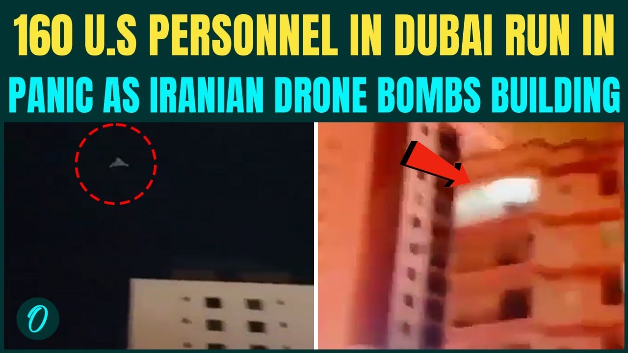 Iran bombs Dubai raw footage: Iranian Shahed drone smashes into ...
