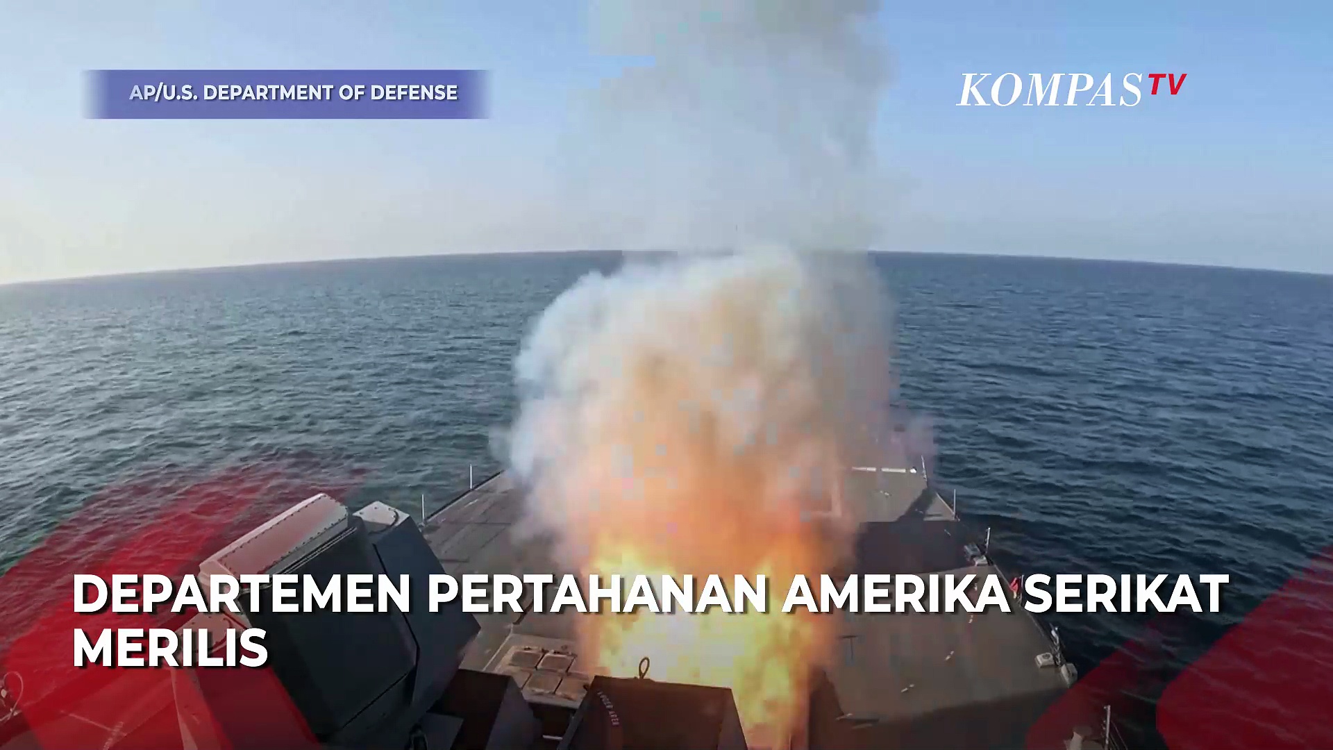 Detik-detik rudal Tomahawk AS lancarkan serangan ke Iran