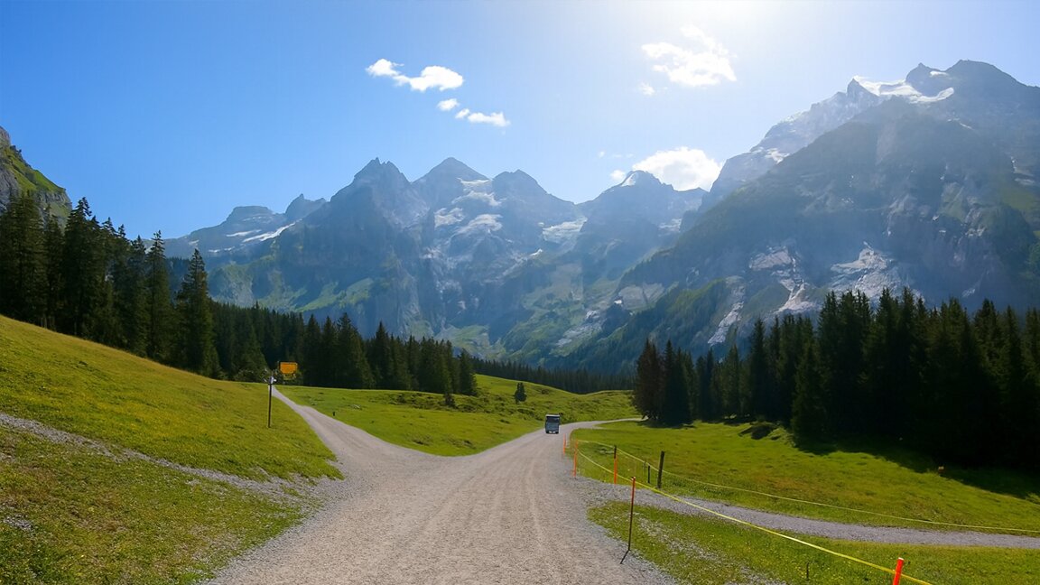 A peaceful journey through Alpine Swiss trails