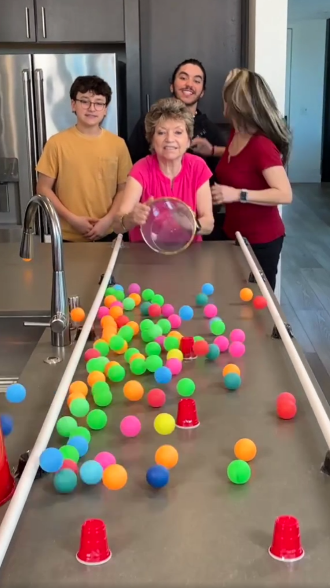 Rolling ping pong madness family showdown