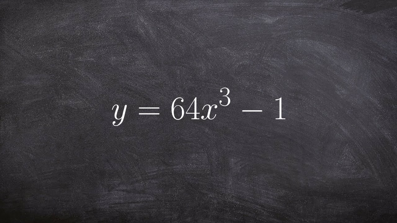 Learn how to solve a polynomial using the difference of two cubes and ...