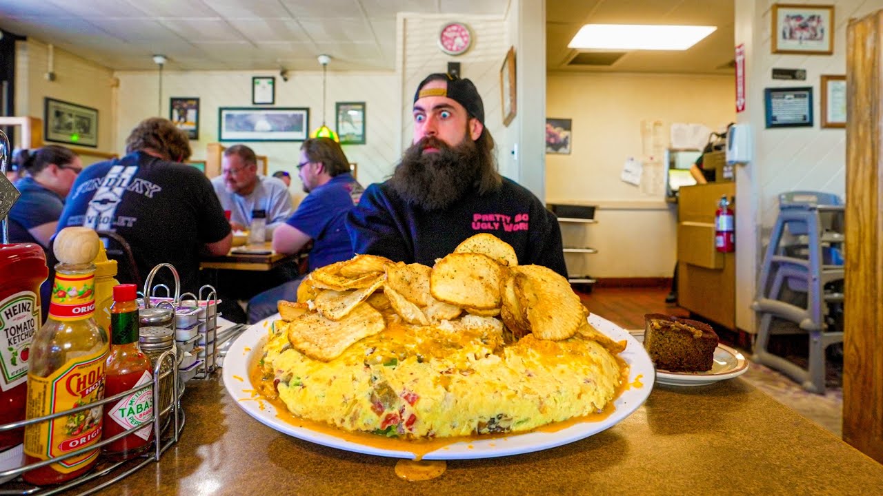 I ordered the monster omelet challenge at a packed restaurant in Las ...