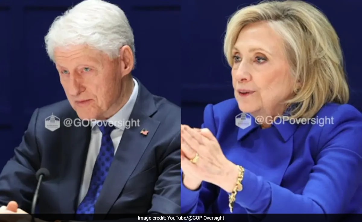 Video: Hillary Clinton pounds table, Bill Clinton shakes during Epstein ...
