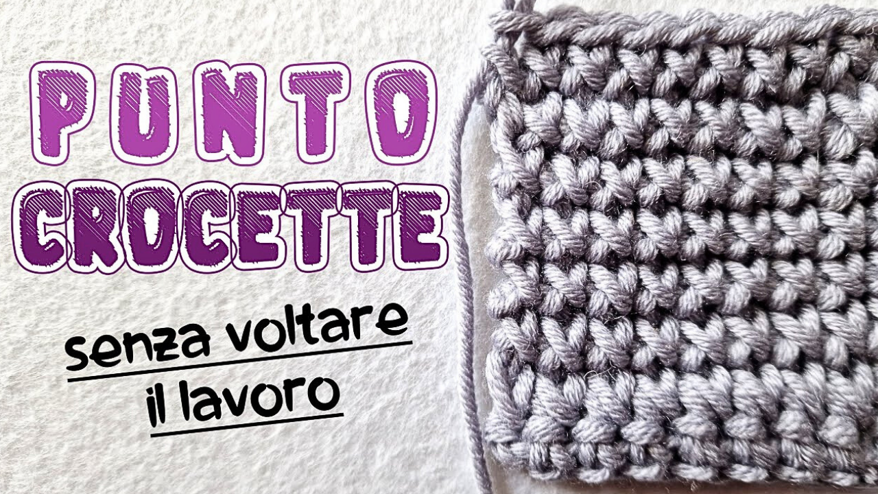 Uncinetto facile punto crocette variante maglia bassa